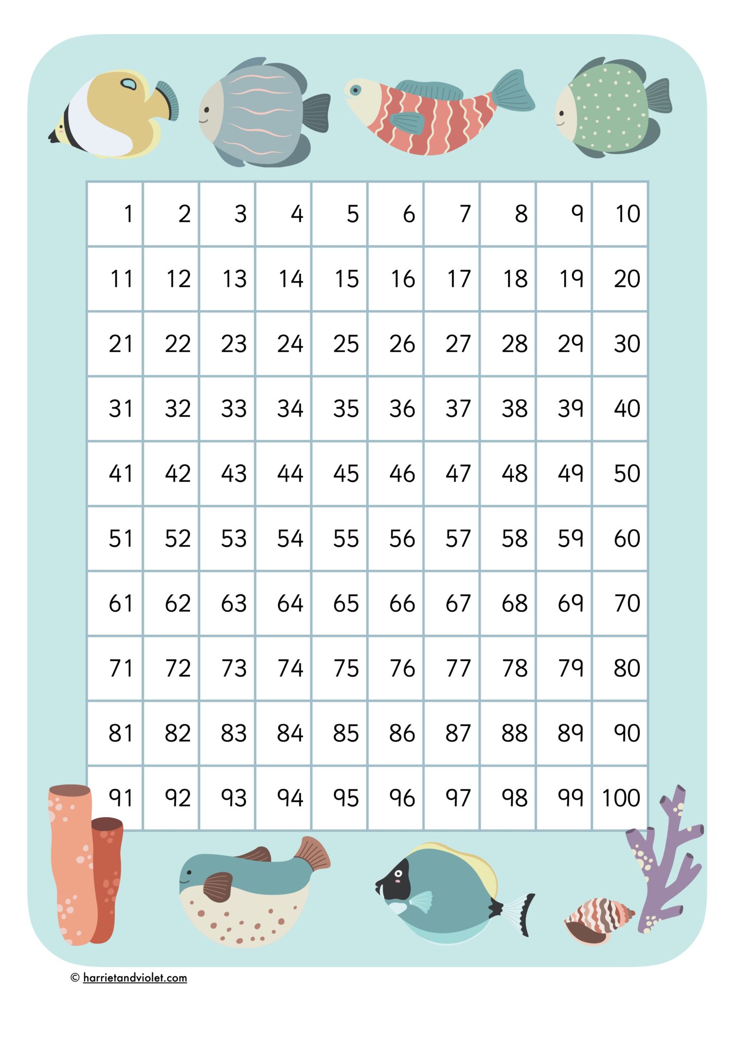 Weather Hundred Square - Printable Teaching Resources - Print Play Learn