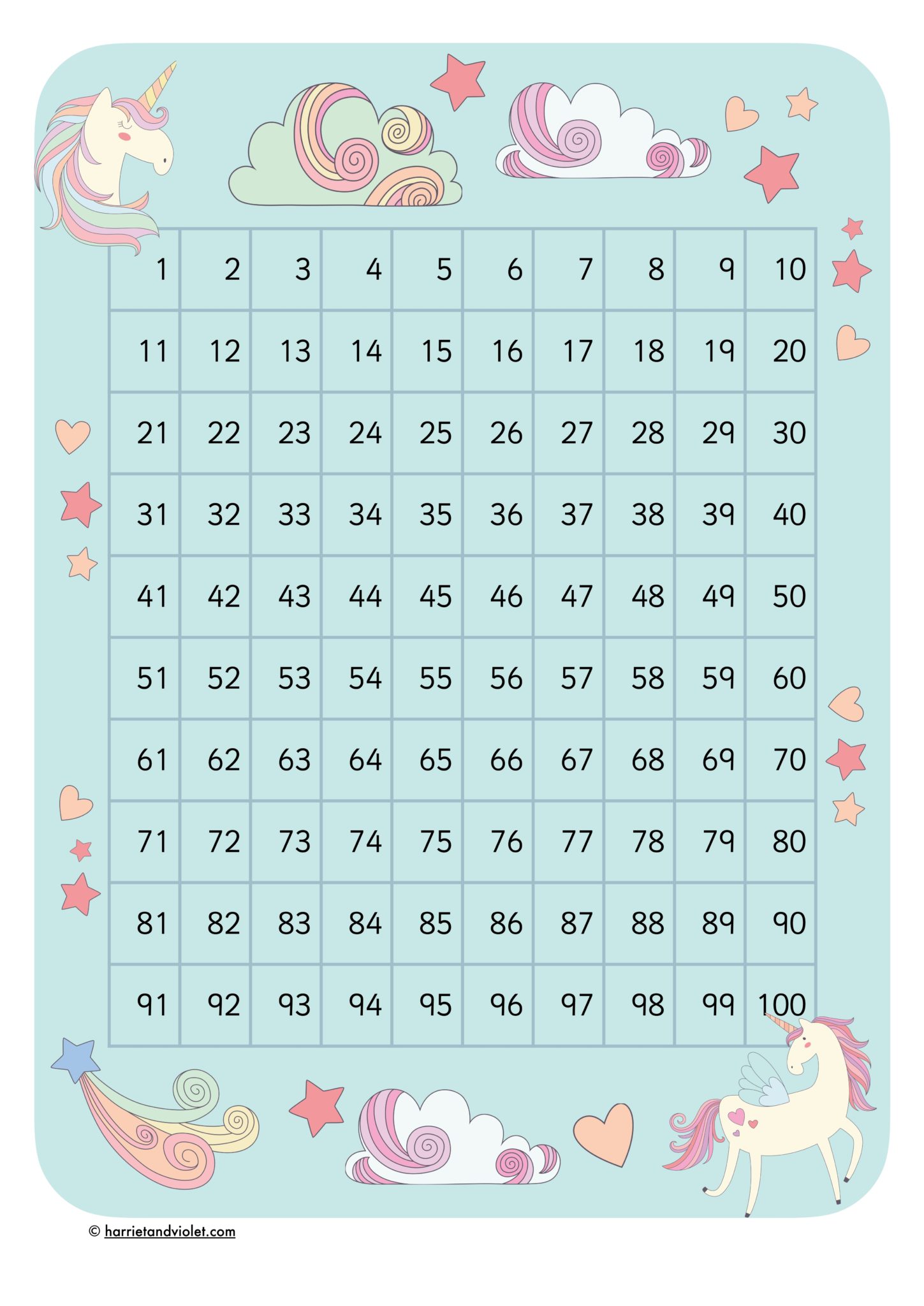 Unicorn - Page 1 - Free Teaching Resources - Print Play Learn