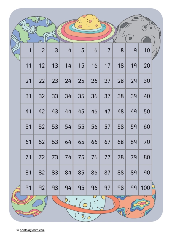Autumn 100 Square: Maths Learning - Printable Teaching Resources ...