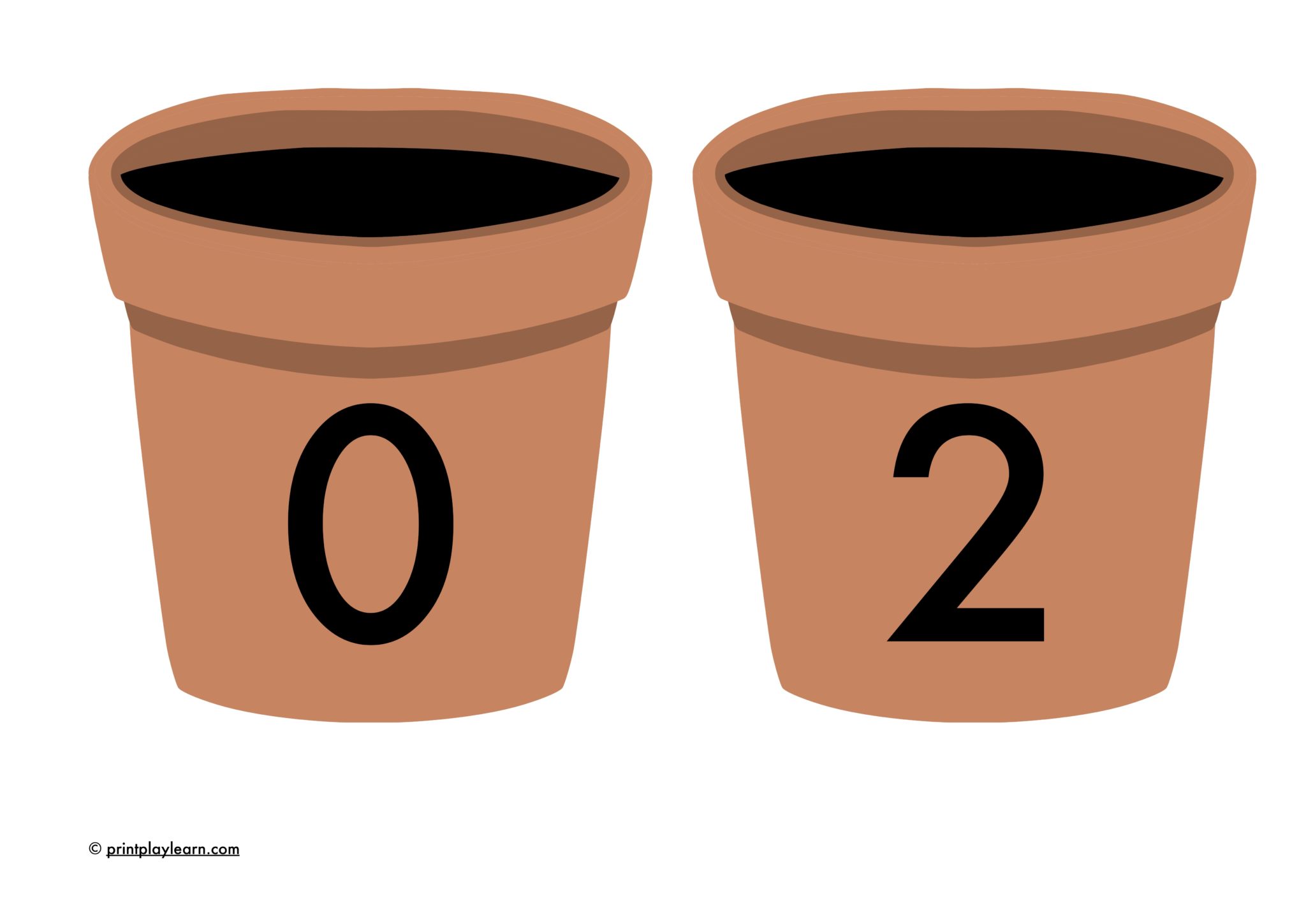 Plant Pot Counting in 2s - Printable Teaching Resources - Print Play Learn