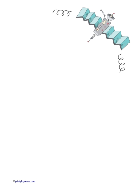 Astronaut Writing Paper - Plain + Lined - Printable Teaching Resources ...