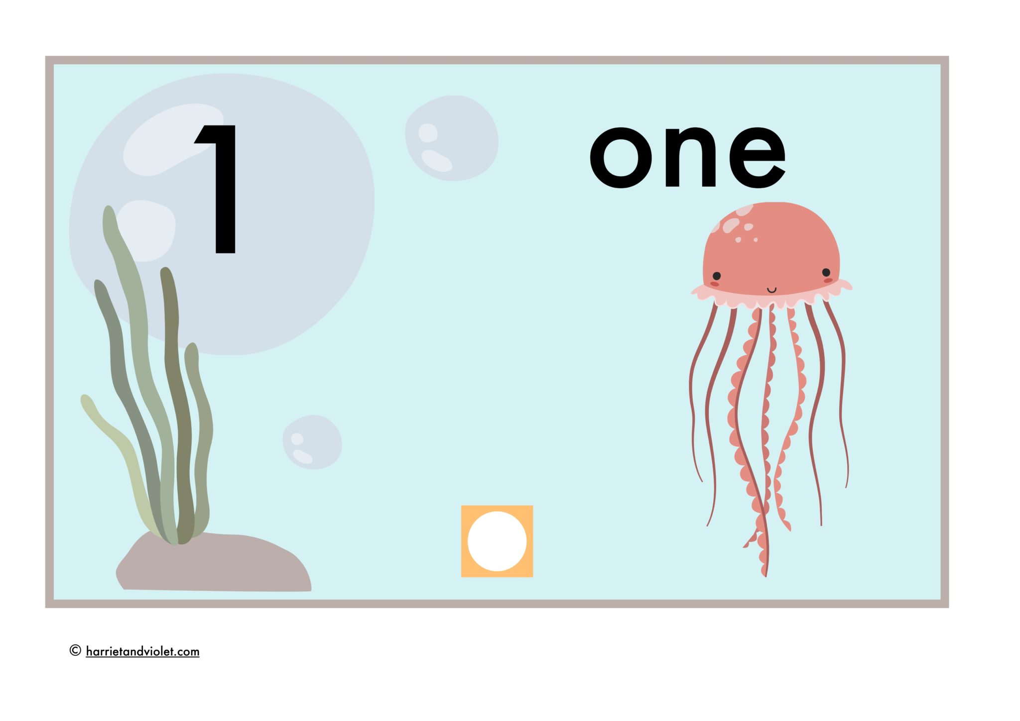 Underwater Posters - numbers, words, numicon - Printable Teaching ...