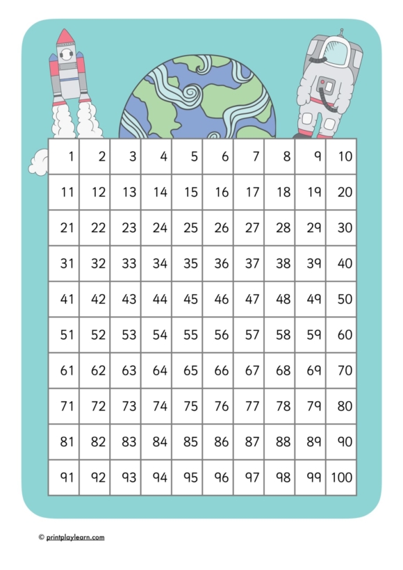 Hundred Squares - Page 1 - Free Teaching Resources - Print Play Learn