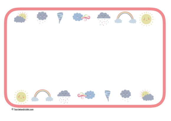 Rainbow writing paper - Printable Teaching Resources - Print Play Learn