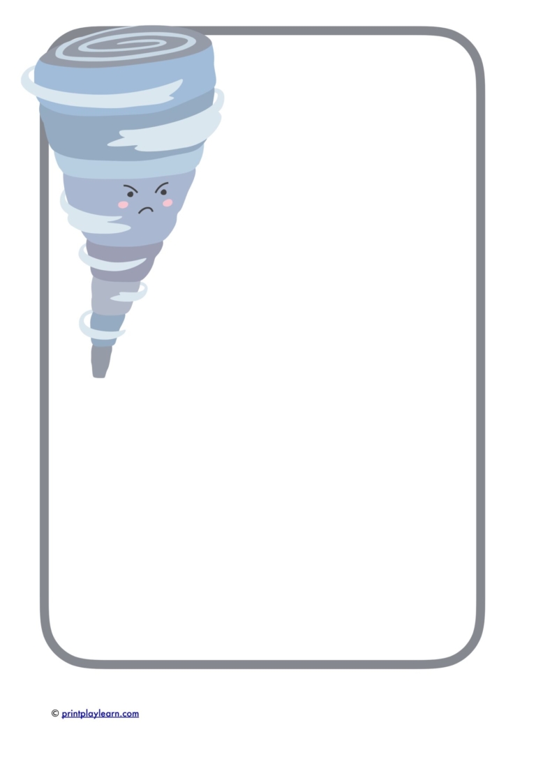 Storm writing paper - Printable Teaching Resources - Print Play Learn