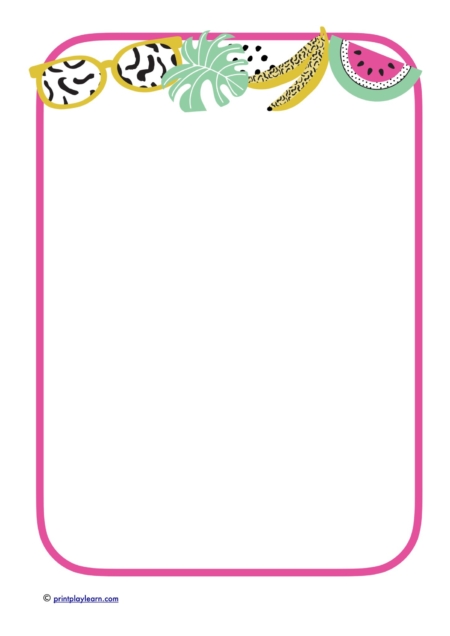 Summer - Page 1 - Free Teaching Resources - Print Play Learn