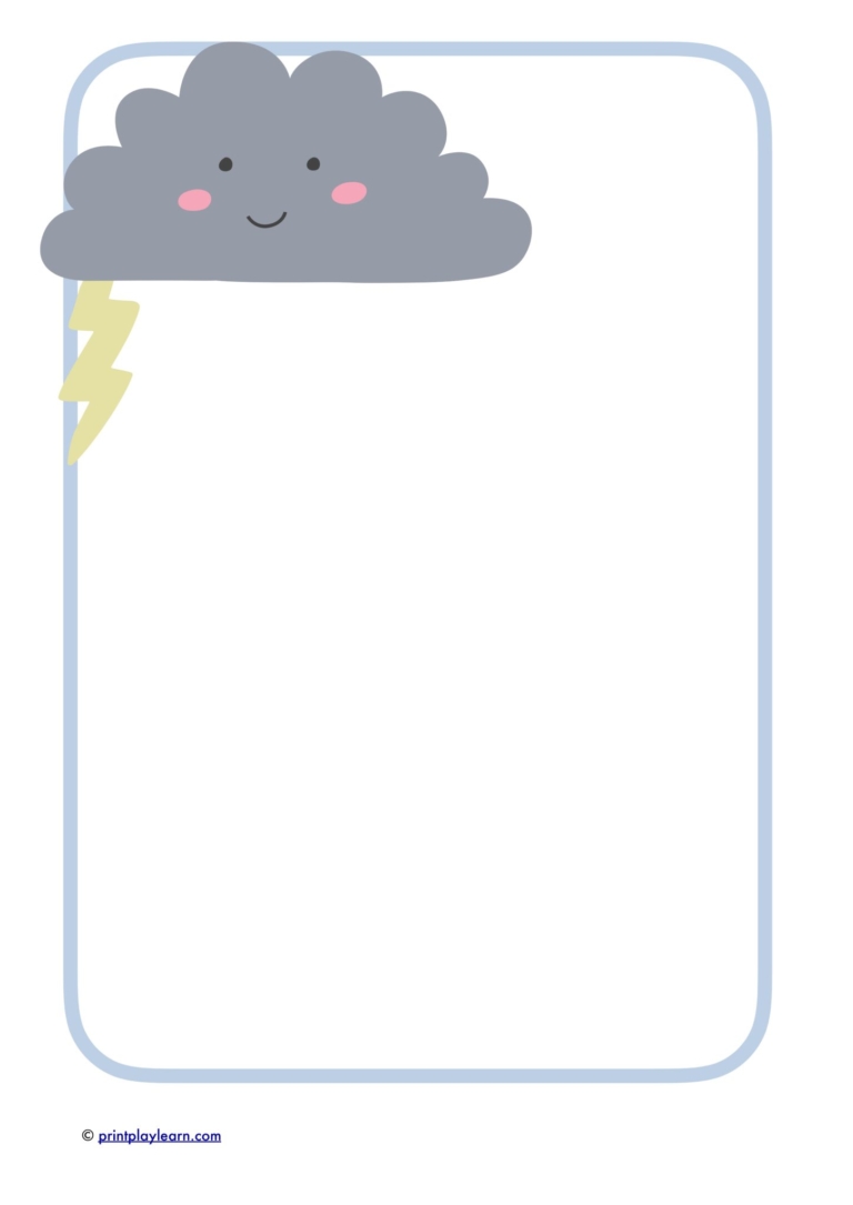 I Hear Thunder Rhyme - Printable Teaching Resources - Print Play Learn