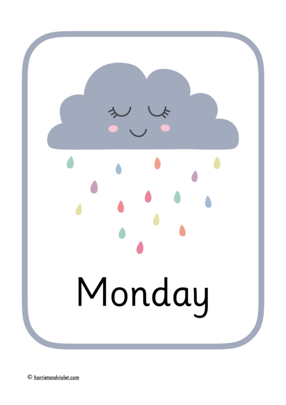 Days of the week posters - Printable Teaching Resources - Print Play Learn