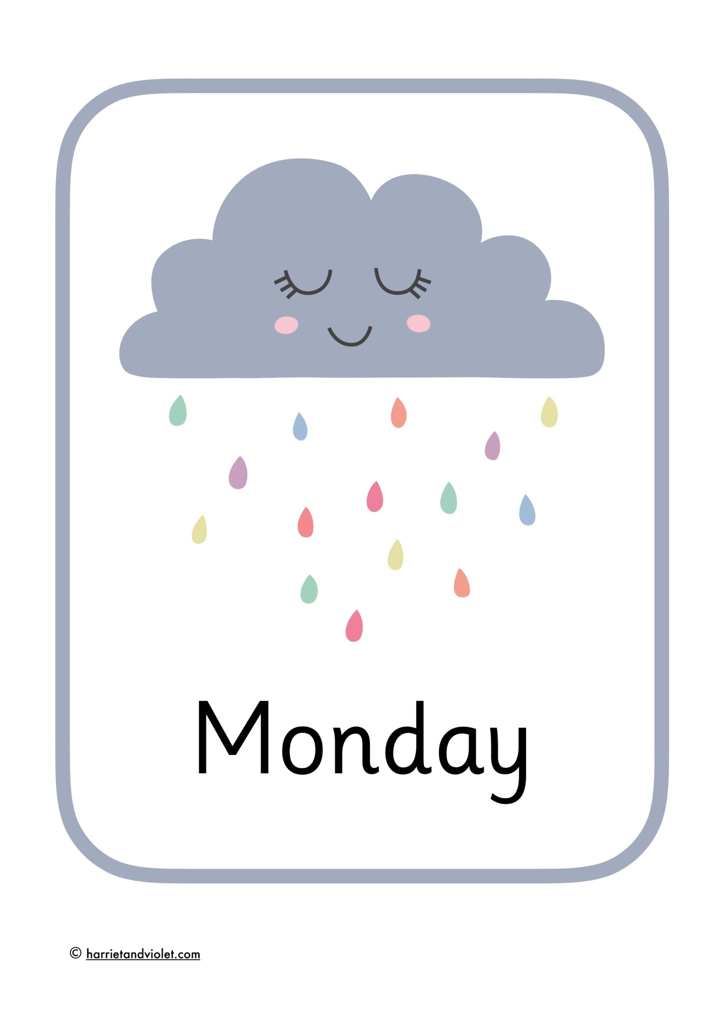 Days of the Week - Page 1 - Free Teaching Resources - Print Play Learn