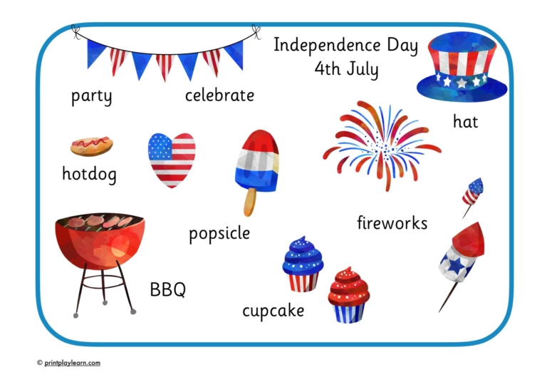 Independence Day - Page 1 - Free Teaching Resources - Print Play Learn