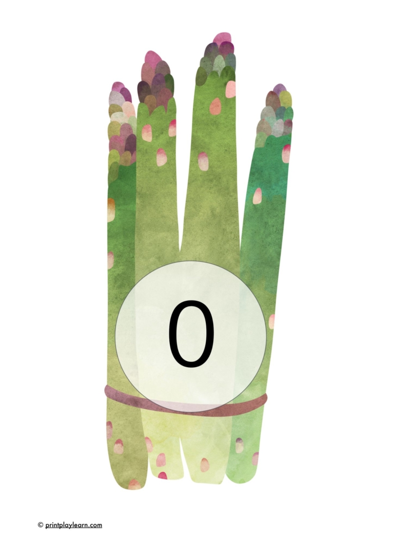 Vegetable number line 0-10 - Printable Teaching Resources - Print Play ...