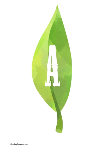 Leaf display lettering Upper Case - Printable Teaching Resources ...