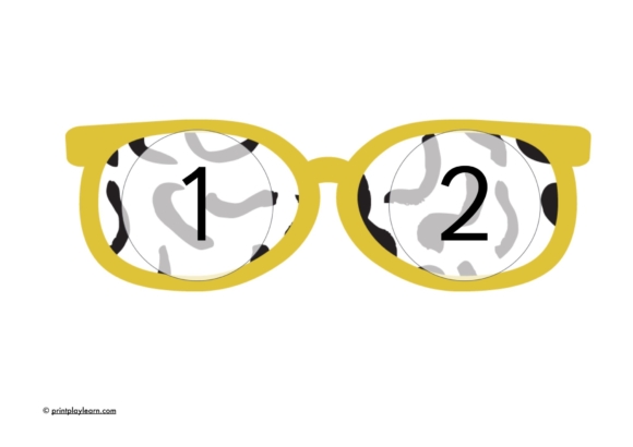 Pairs of sunglasses - Printable Teaching Resources - Print Play Learn