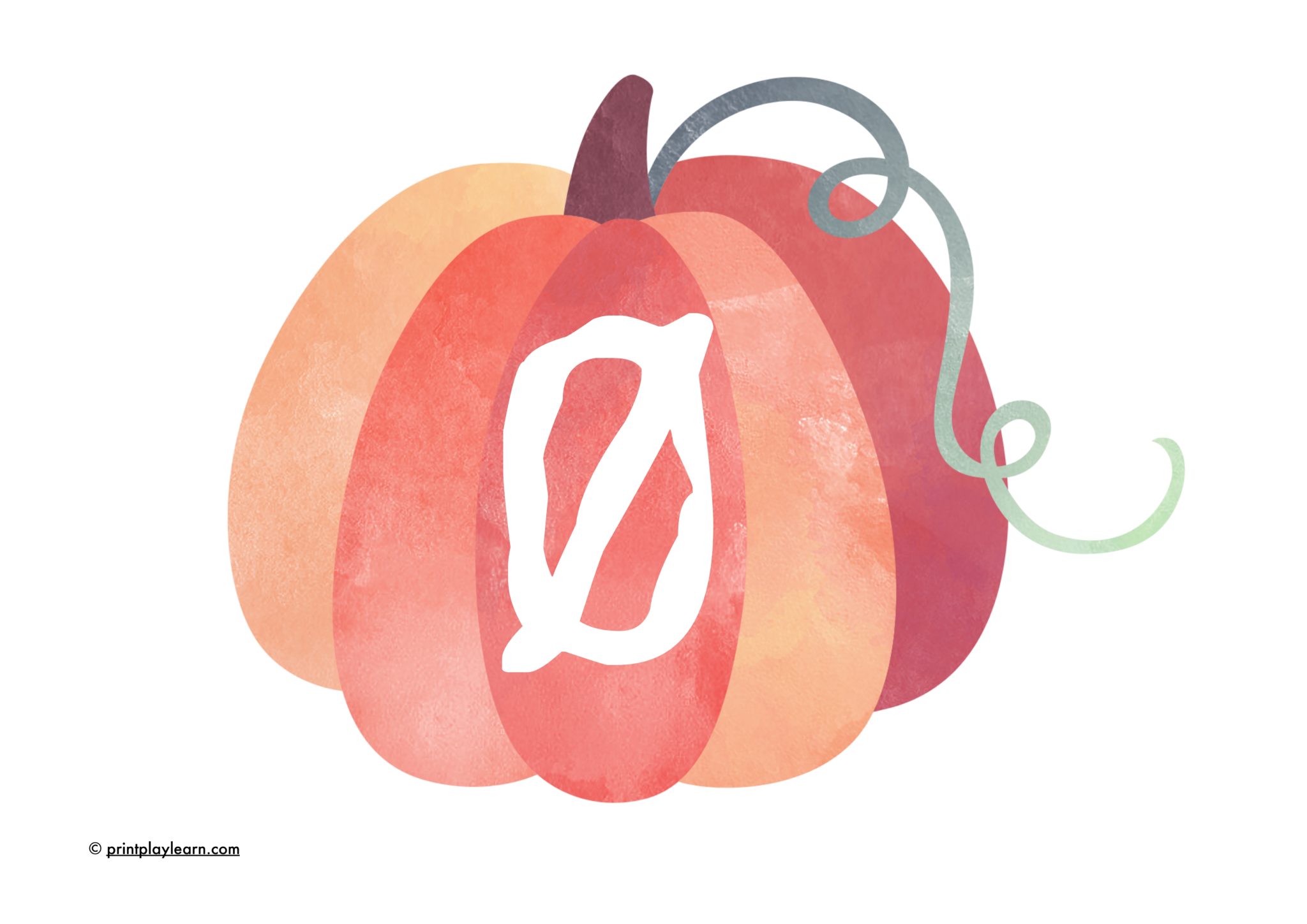 Pumpkin 0-30 display number line - Printable Teaching Resources - Print ...