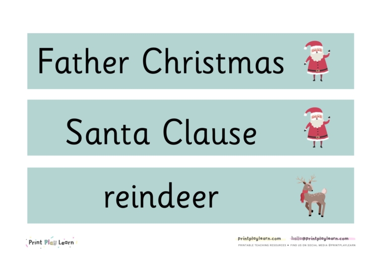 North Pole Role Play Labels - Printable Teaching Resources - Print Play ...