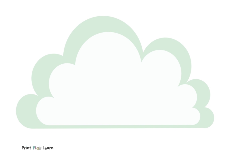 Cloud writing paper - Printable Teaching Resources - Print Play Learn