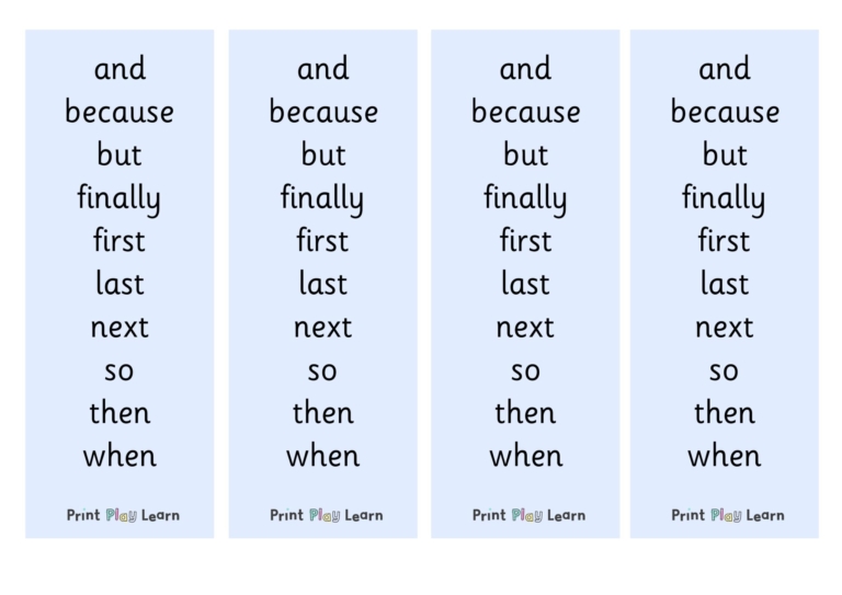 Conjunctions Connectives Word Mat Book Mark Printable Teaching Conjunctions Connectives Word Mat Book Mark Printable Teaching