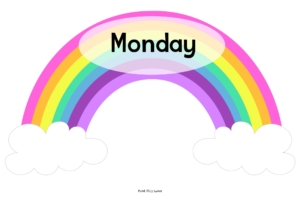 Rainbow Classroom Posters Days of the Week - Printable Teaching ...