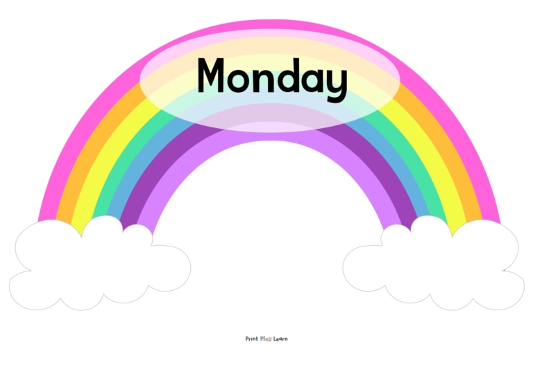 Rainbow Days of the Week Posters - Printable Teaching Resources - Print ...