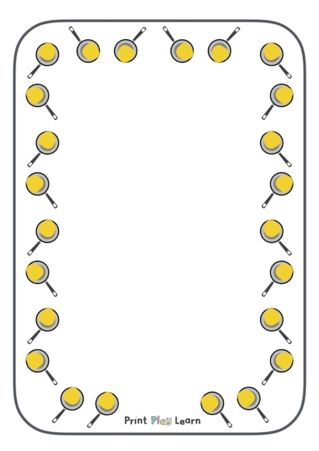 Pancake border writing paper - Printable Teaching Resources - Print ...