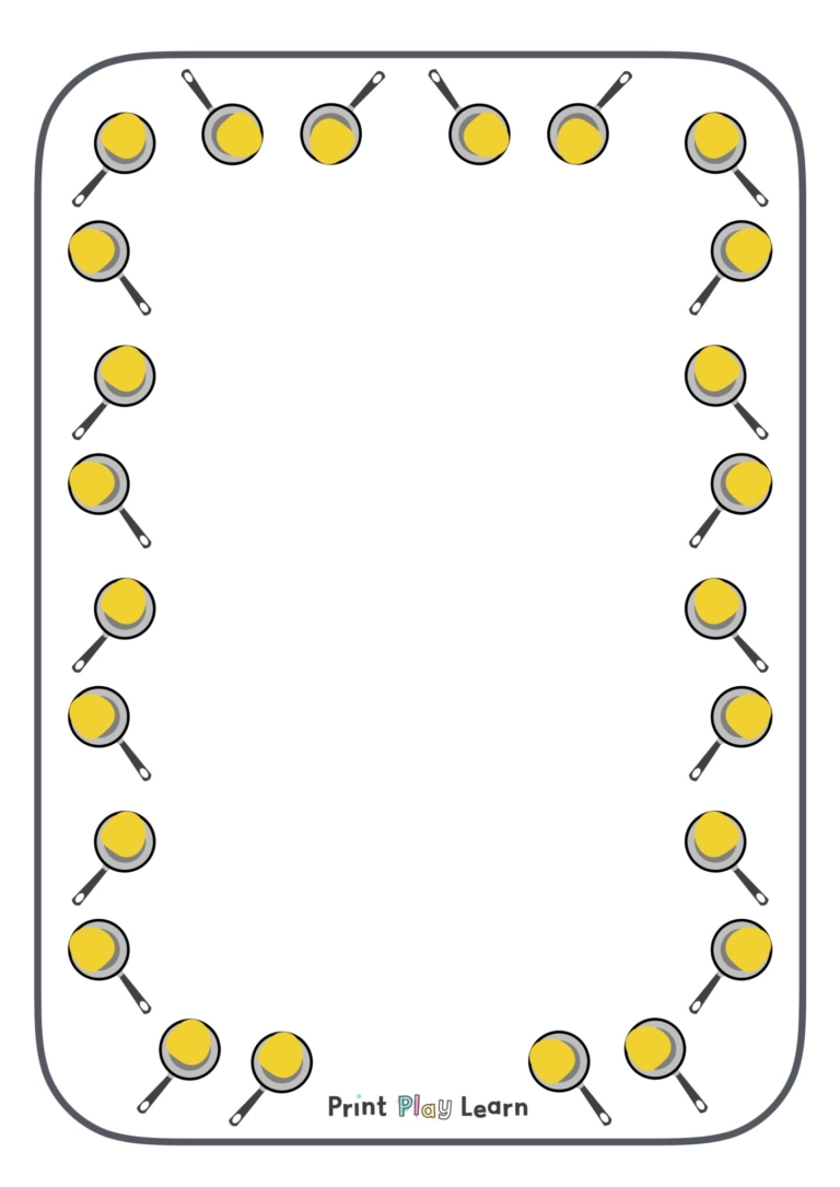 Pancake border writing paper - Printable Teaching Resources - Print ...