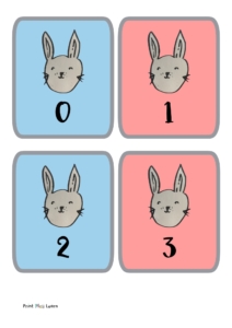 Easter Rabbit number line 0-30 - Printable Teaching Resources - Print ...
