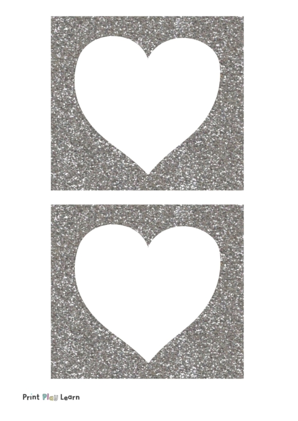 Heart Template - Printable Teaching Resources - Print Play Learn