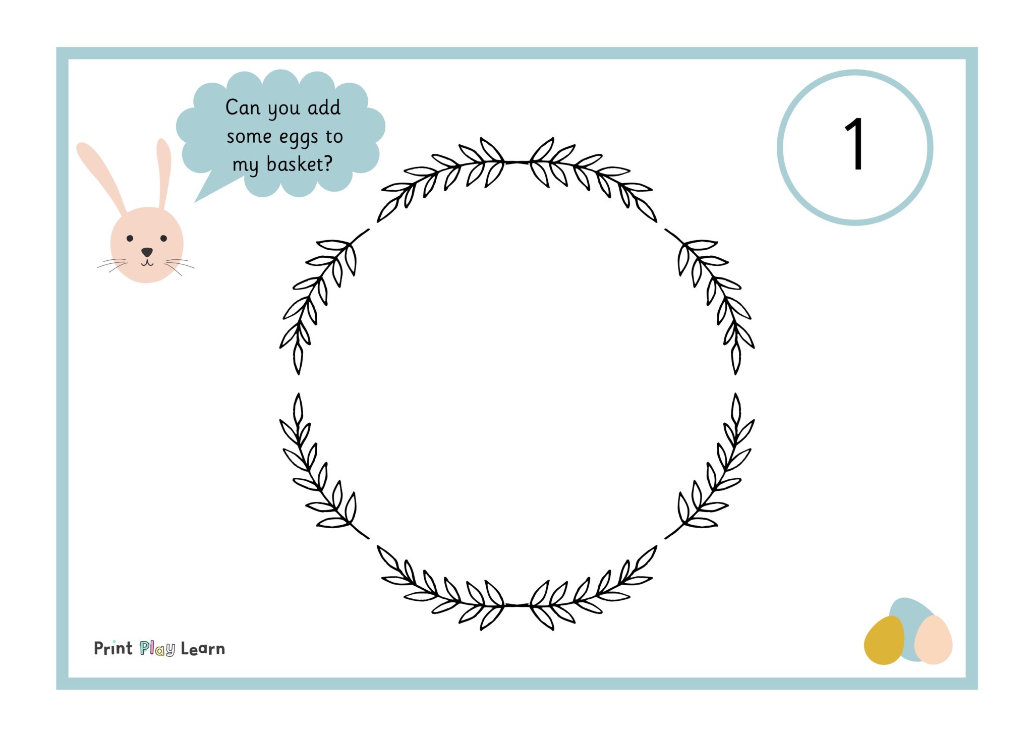 1-10 playdough mats Spring or Easter - Printable Teaching Resources ...