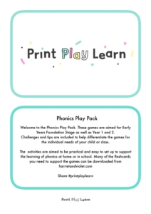 Phonics Play Pack Print Play Learn - Printable Teaching Resources ...
