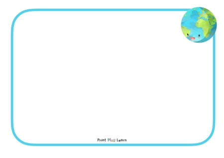 Earth Day writing paper - Printable Teaching Resources - Print Play Learn