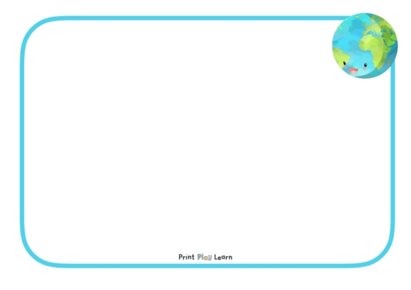 Earth Day writing paper - Printable Teaching Resources - Print Play Learn