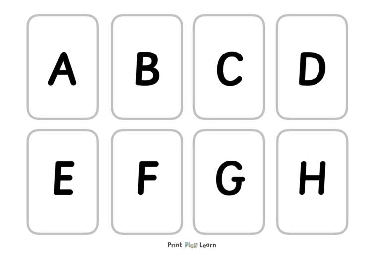 Capital Letter flashcards - Printable Teaching Resources - Print Play Learn