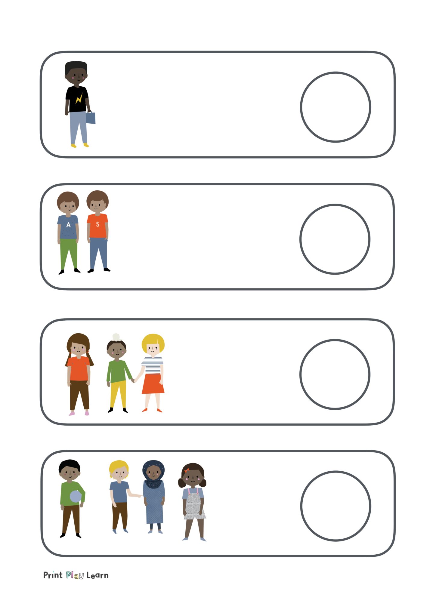 count the children 1-10 - Printable Teaching Resources - Print Play Learn