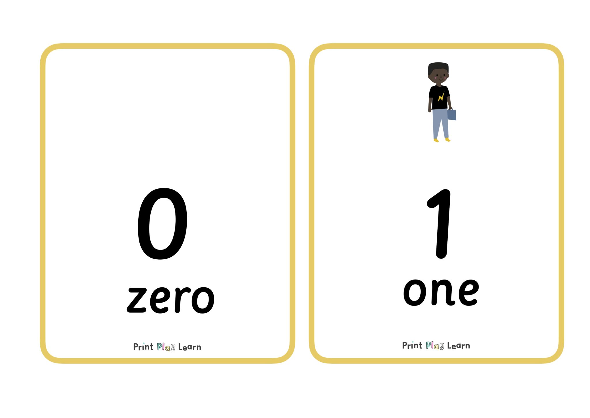 How many? Simple flashcards 0-10 - Printable Teaching Resources - Print ...