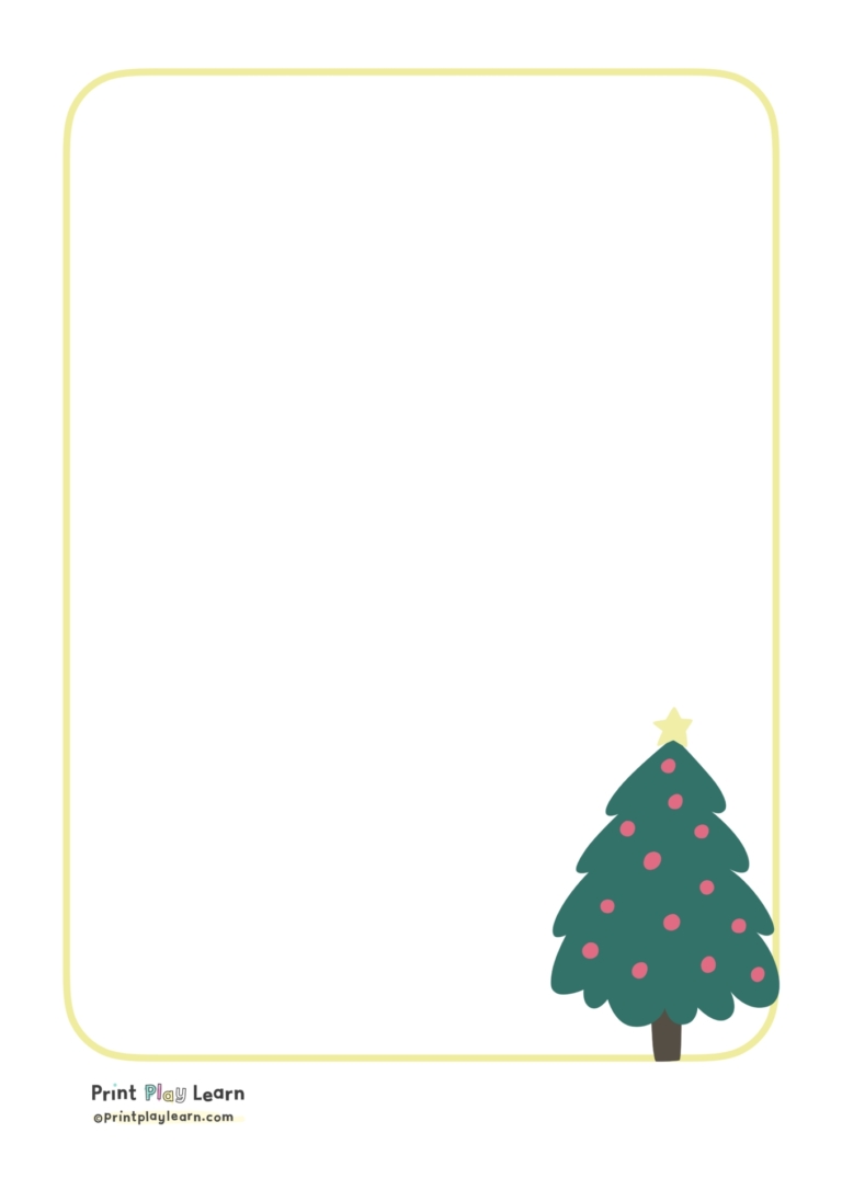 Christmas Winter Tree paper - Printable Teaching Resources - Print Play ...
