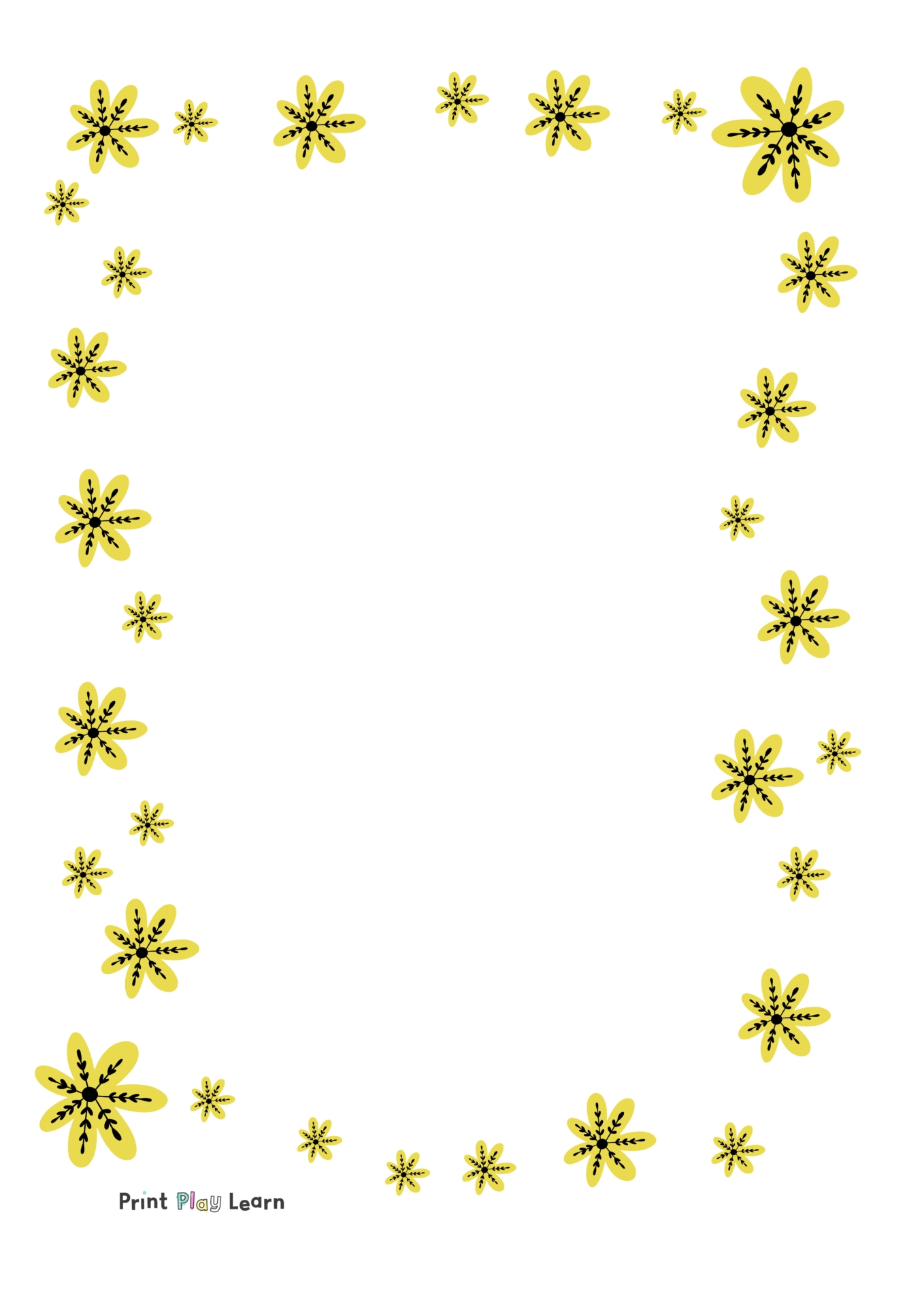 Flower Mother's / Father's Day Portrait Paper - Printable Teaching ...