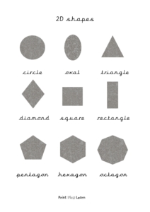 2D Shape Home Learning Poster - glitter style - Printable Teaching ...