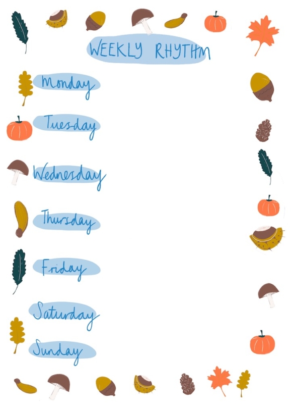 Autumn Daily Rhythm Poster - Printable Teaching Resources - Print Play ...
