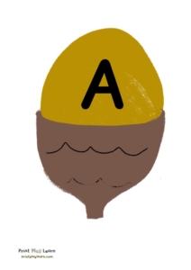 Acorn Alphabet Display Lettering for the Classroom - Printable Teaching ...