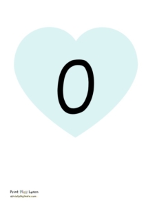 0-10 Heart Numberline - Printable Teaching Resources - Print Play Learn