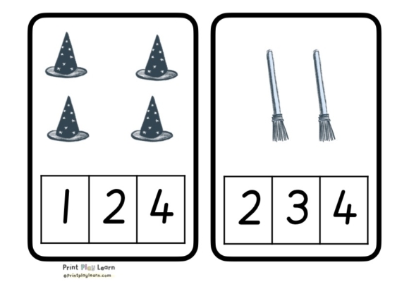 Halloween Subitising 1-5 activity - Printable Teaching Resources ...