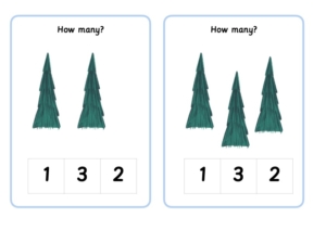 1-6 subitising winter counting for kids (with numbers) - Printable ...