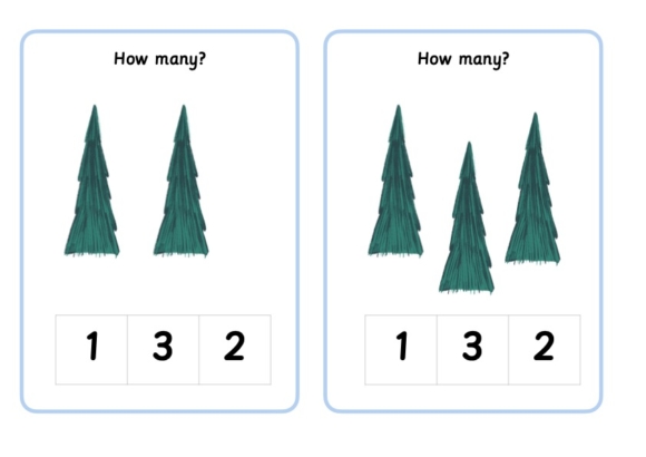 1-6 subitising winter counting for kids (with numbers) - Printable ...