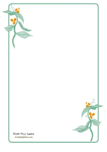 Runner Bean Writing Paper - Printable Teaching Resources - Print Play Learn