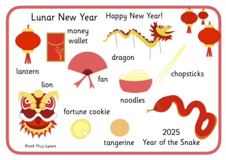 Lunar New Year 2025 (Year of the Snake) - Printable Teaching Resources ...